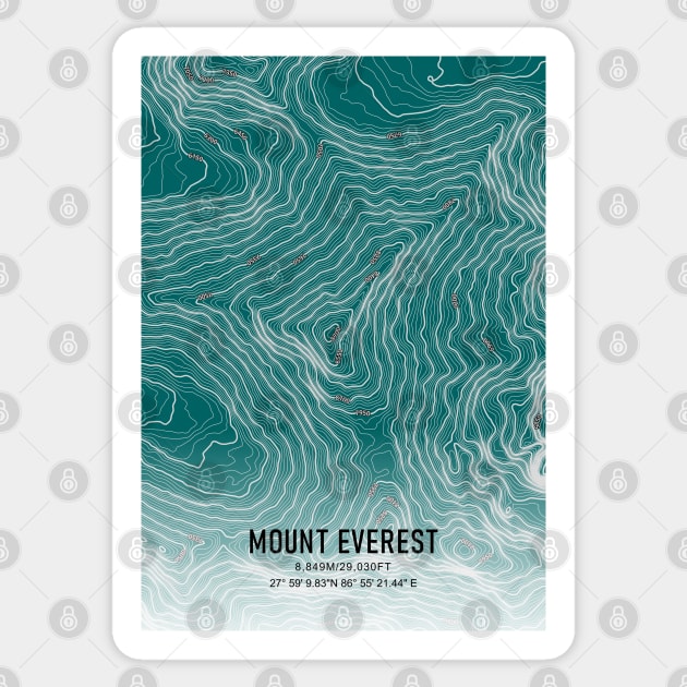 mount everest topographic map